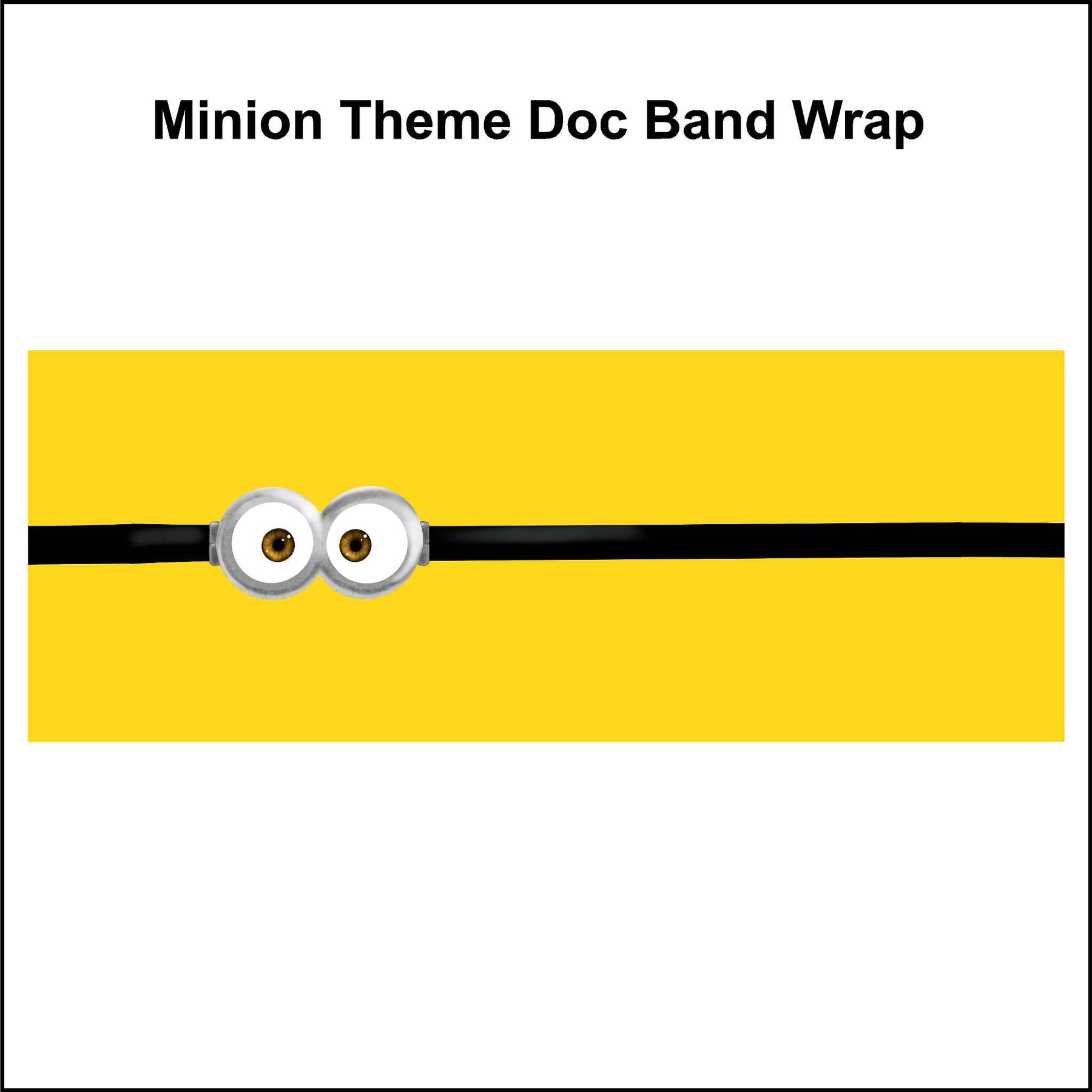 Minion theme Doc Band Wrap and Sticker Pack - DocBandStickers