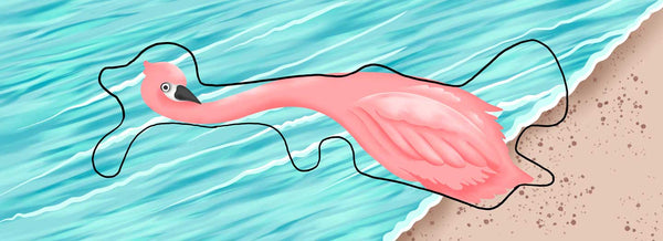 Flamingo Doc Band Wrap - DocBandStickers